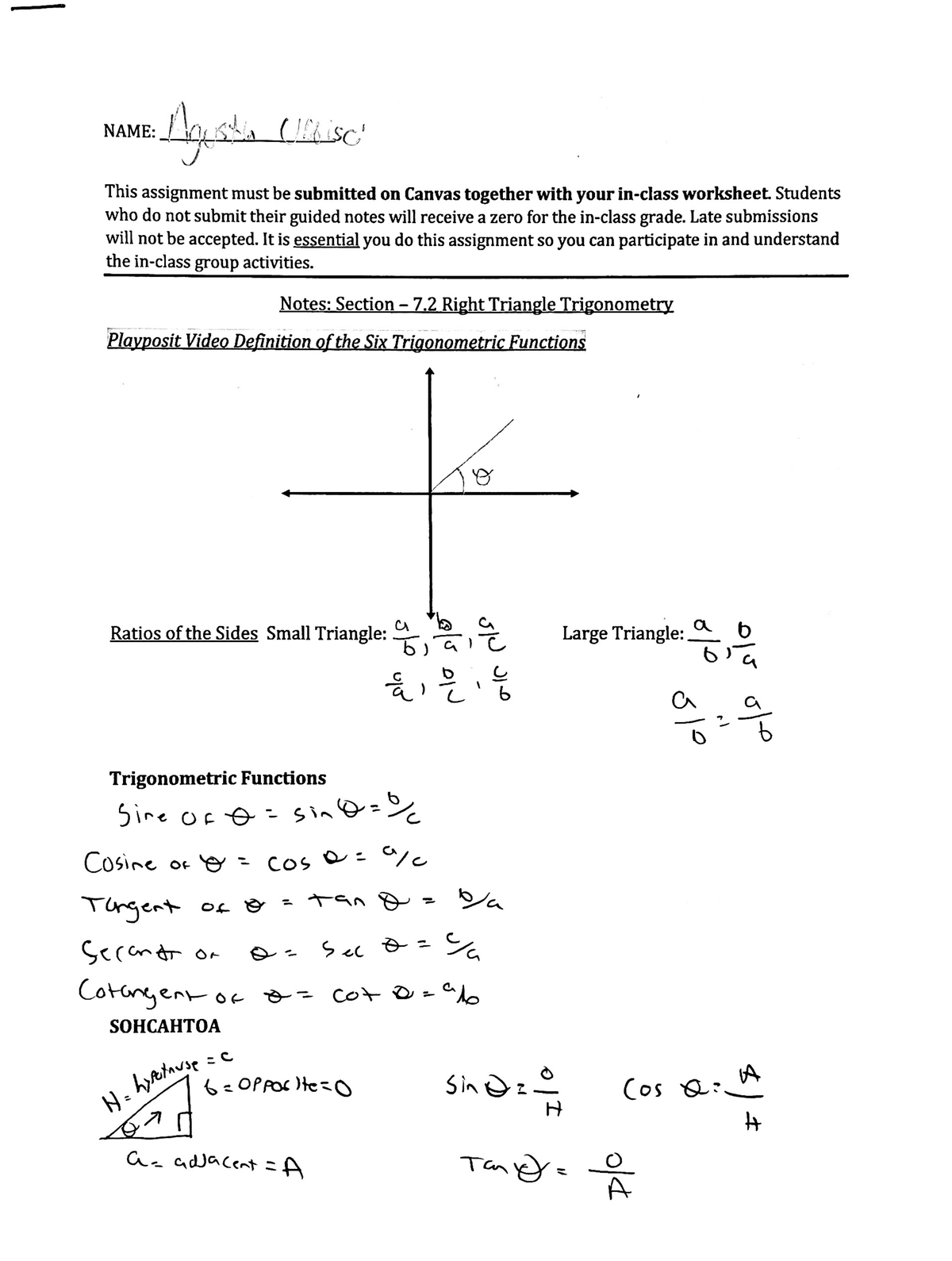 Oct 4, Doc 1 - In class assignment - MAC 1147 - Studocu