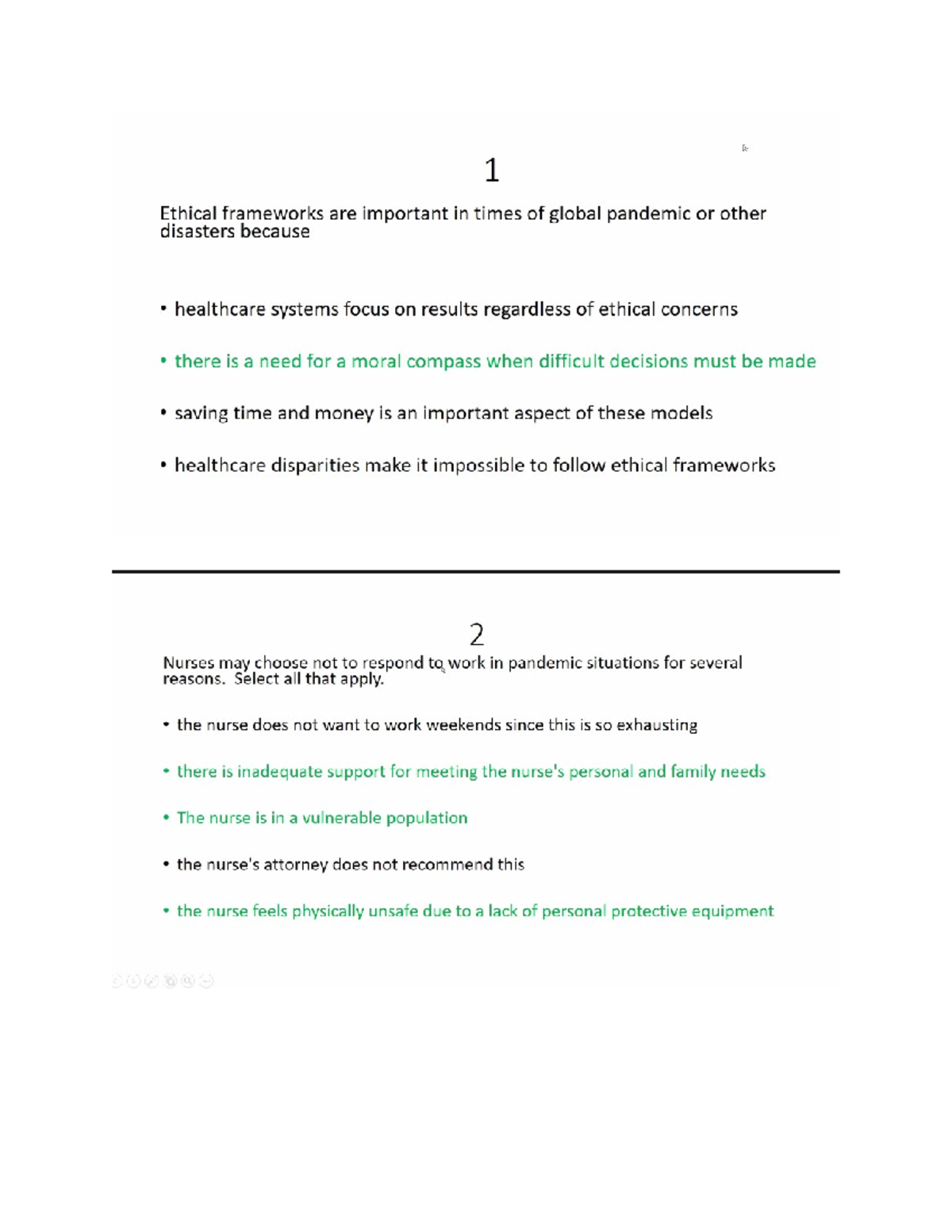 Wk 3 quiz 2 - Ethics week 3 quiz 2 - NUR 4242 - Studocu