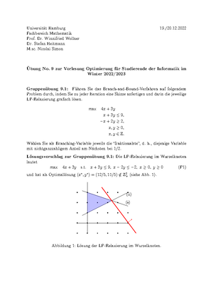 OPT Lecture - Simplex Verfahren - Optimization Lecture 07 11/29 ...