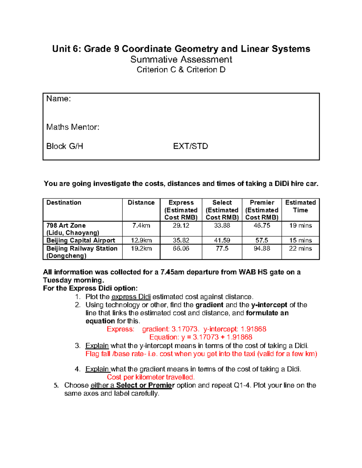 Unit 6 optional assessment CD V2 std and ext Solutions - Unit 6: Grade ...