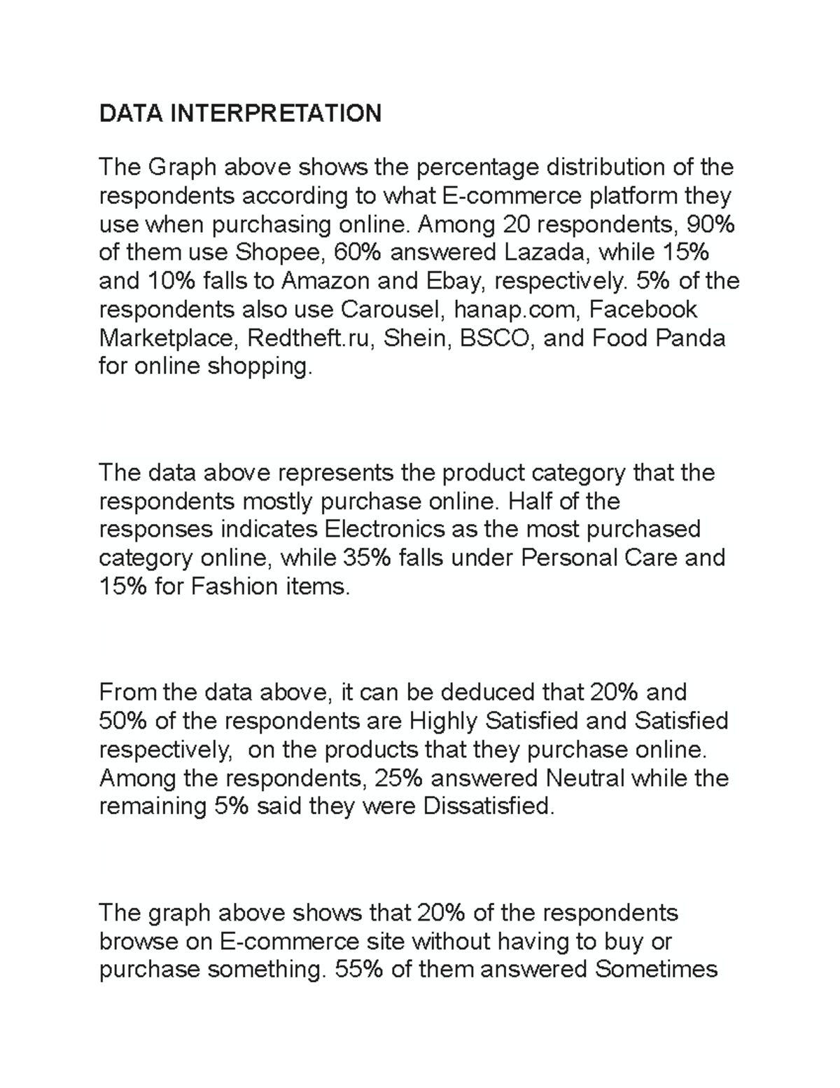 research studies about time management - DATA INTERPRETATION The Graph ...
