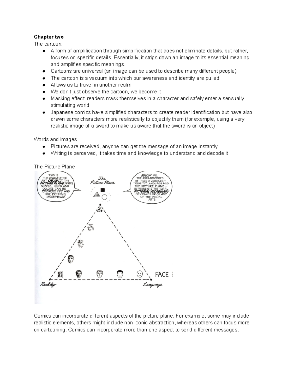 McCloud’s Understanding Comics-Chapter 2 - Chapter two The cartoon: A ...