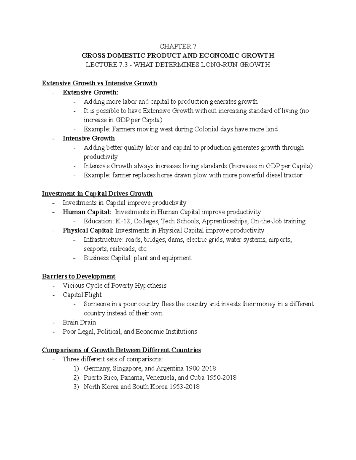 Econ chap 7 - Econ Chap 7.3 Lecture Notes - CHAPTER 7 GROSS DOMESTIC ...