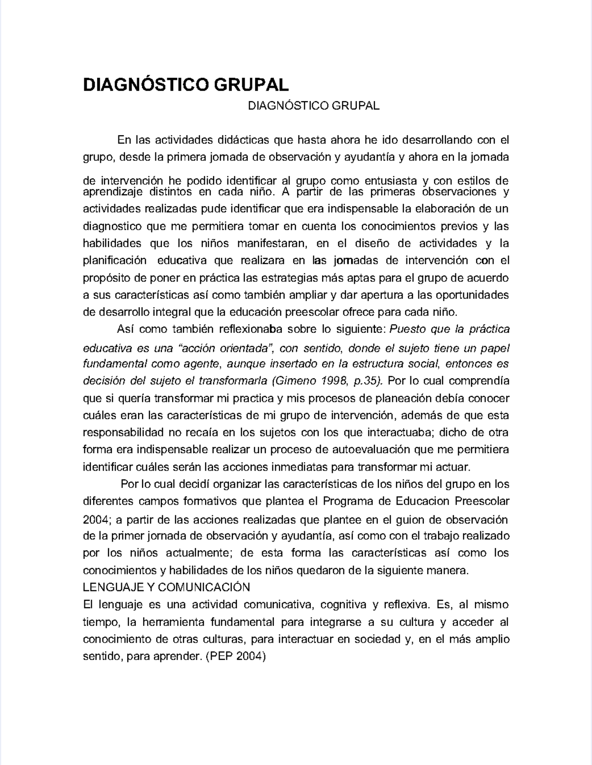 Pdf-diagnostico-grupal compress - DIAGNÓSTICO GRUPALDIAGNÓSTICO GRUPAL DIAGNÓSTICO ...