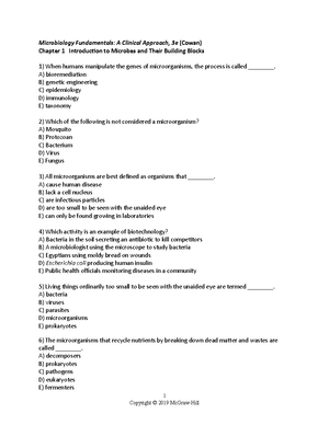 Chapter 3 Practice Problems - Microbiology Fundamentals: A Clinical ...