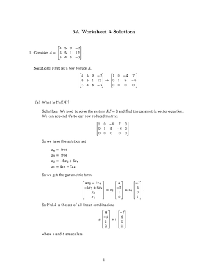 Homework 4 Solutions - 3A Worksheet 4 LetA= 1 0 − 2 −2 1 6 3 − 2 − 5 ...