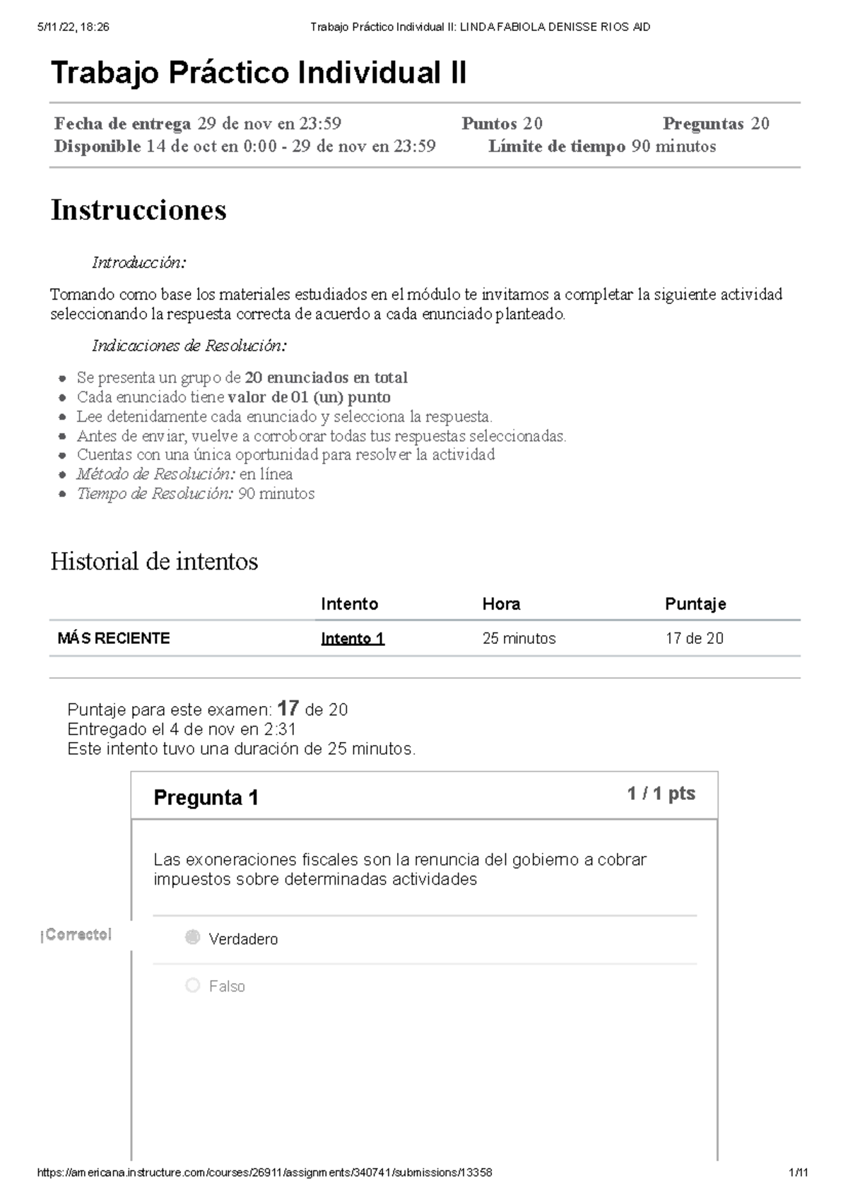 TPI2 Derecho DE LA Empresa II - Trabajo Práctico Individual II Fecha de ...