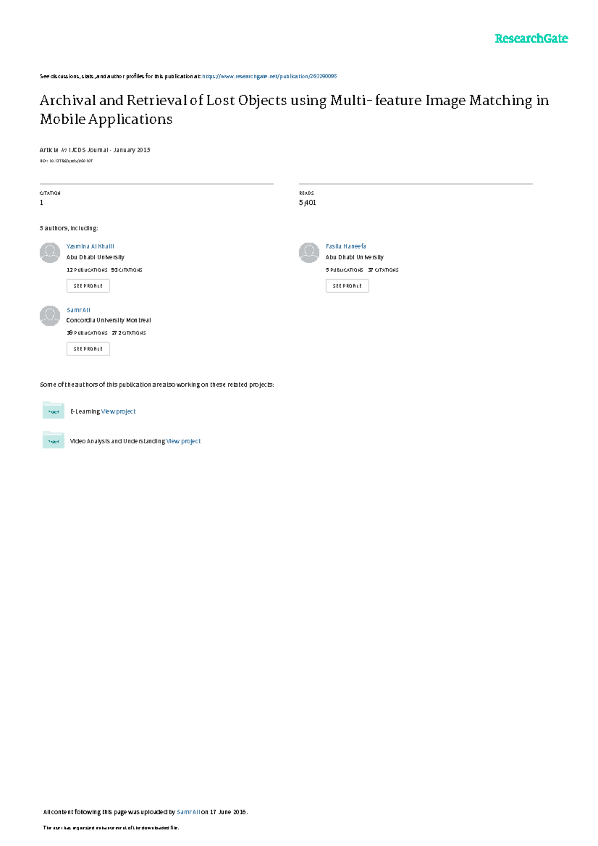 Paper Available Online - See discussions, stats, and author profiles ...