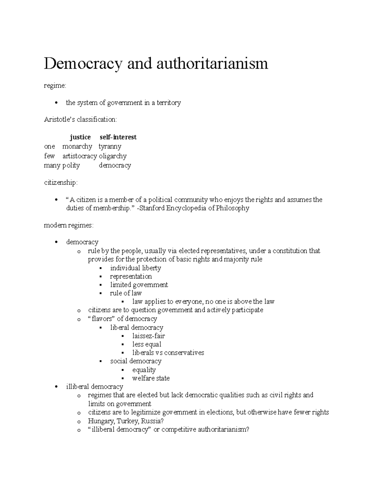 Democracy and authoritarianism - Democracy and authoritarianism regime ...