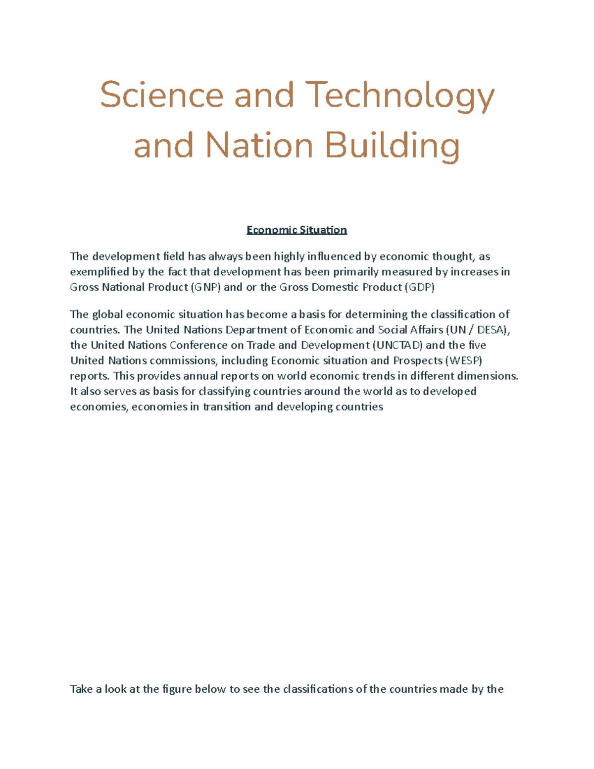 Science and Technology and Nation Building - Science and Technology and ...
