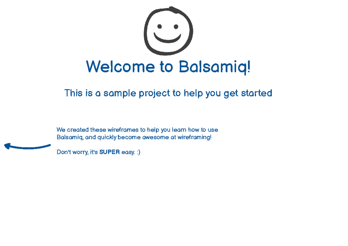 Mockups del proyecto - Welcome to Balsamiq! This is a sample project to ...