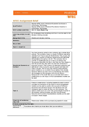Unit 3 social media in business assignment 1 spec - 37 Pearson BTEC ...