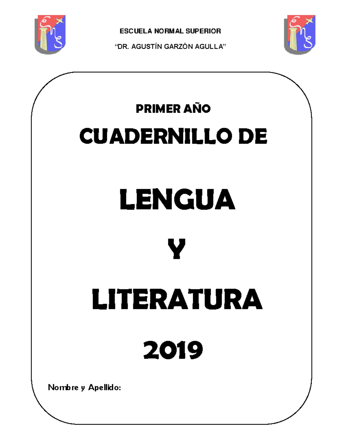 1 RO - Cuadernillo 1er año - PRIMER AÑO CUADERNILLO DE LENGUA Y ...