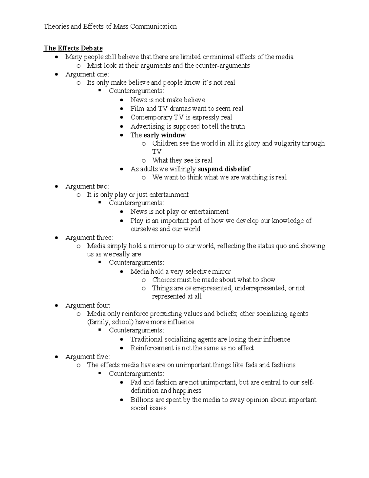 Chapter Thirteen - Theories and Effects of Mass Communication ...