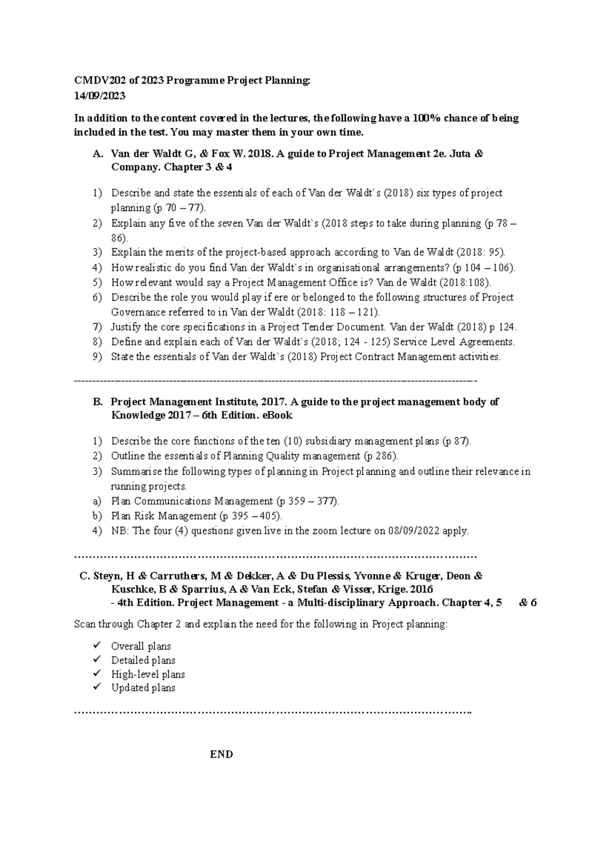 6. CMDV 202 of 202 3 Project Management - Planning Test Scope - CMDV202 ...