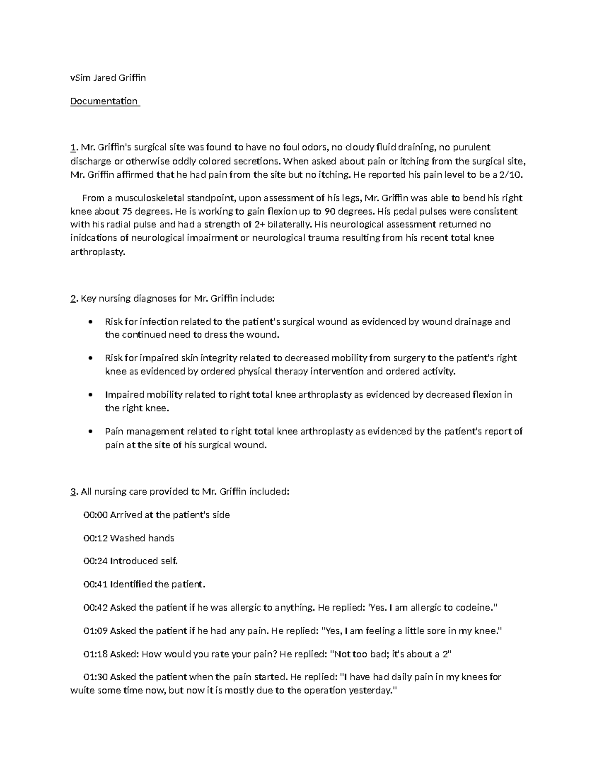 Jared Griffin v Sim Documentation - vSim Jared Griffin Documentation Mr ...