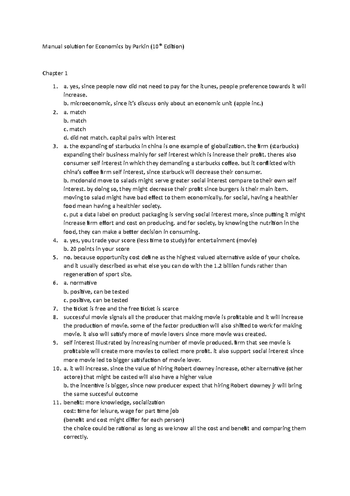 Manual Solution Economics Parkin 10th ed (Auto Recovered) - Manual ...