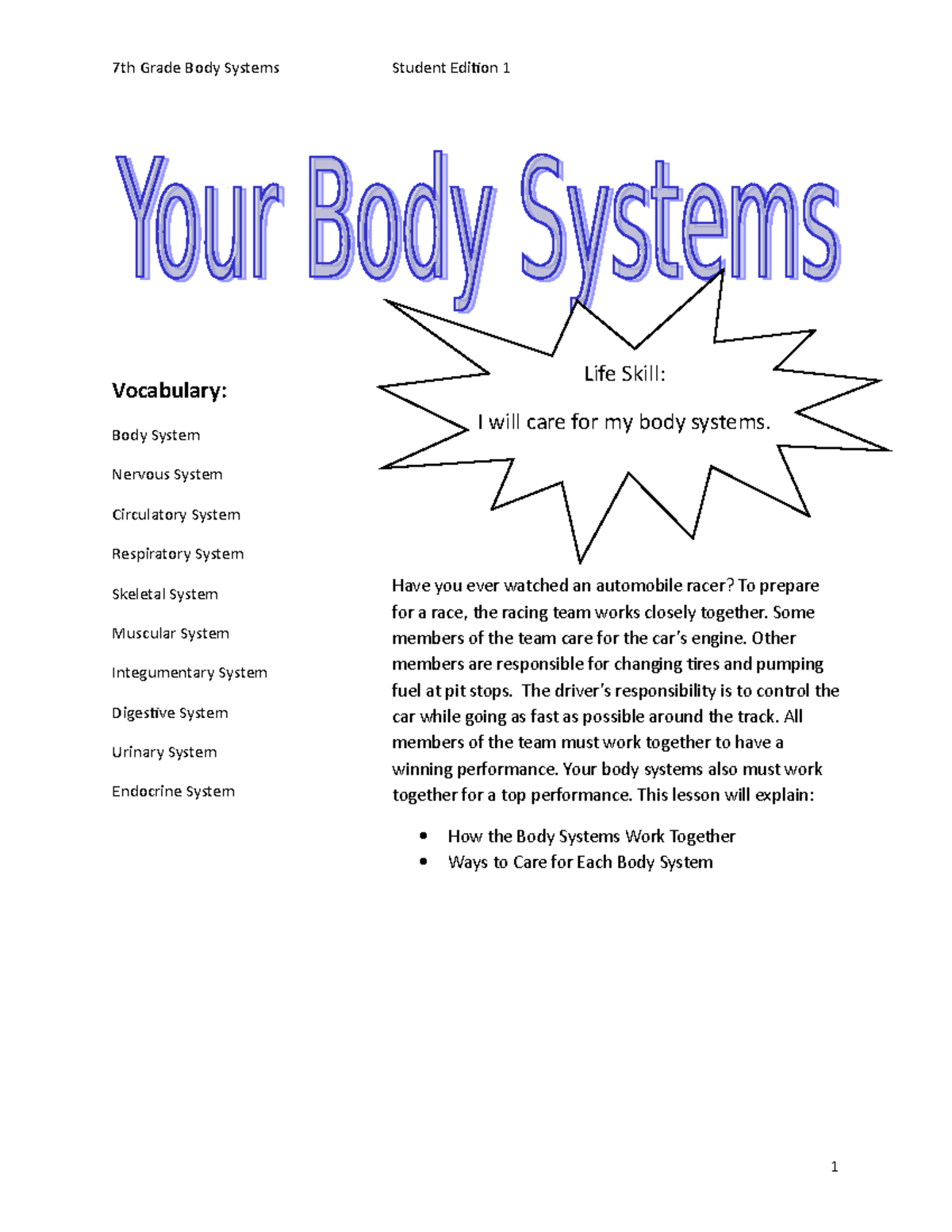Jamie Walker - Frog Dissection Alternative Assignment - 7th Grade Body ...
