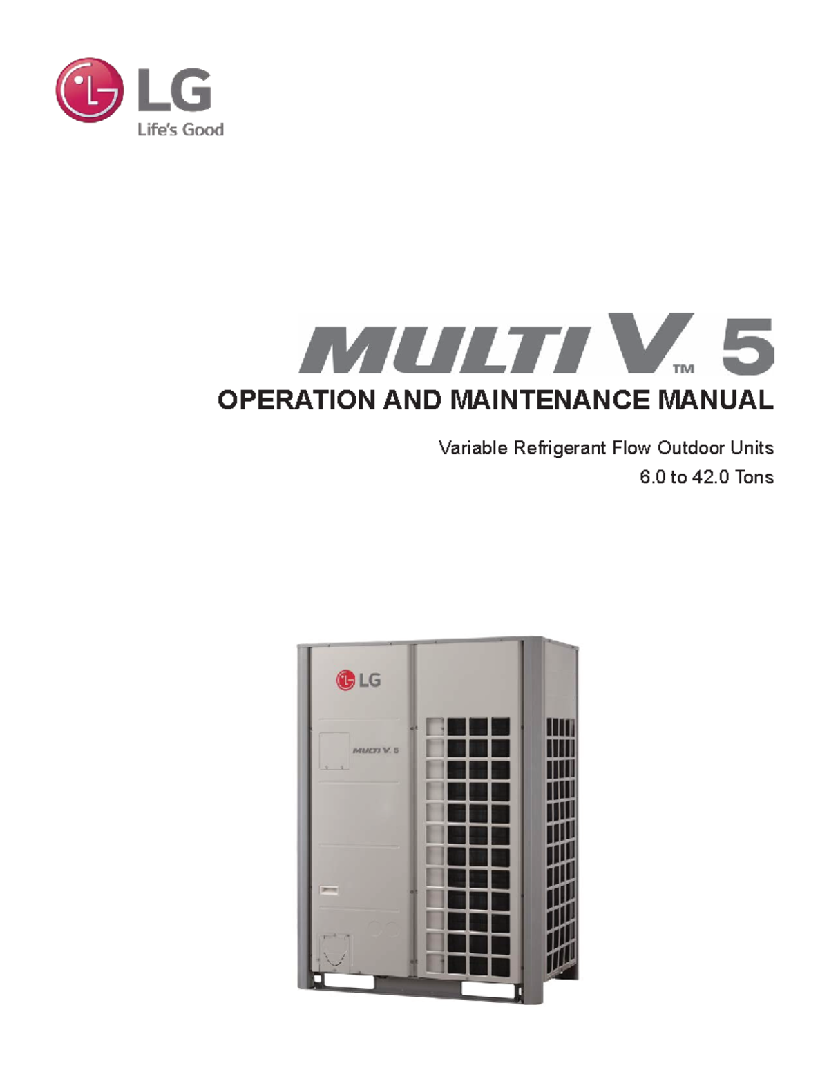 OM Multi V 5 Outdoor Units - OPERATION AND MAINTENANCE MANUAL Variable ...