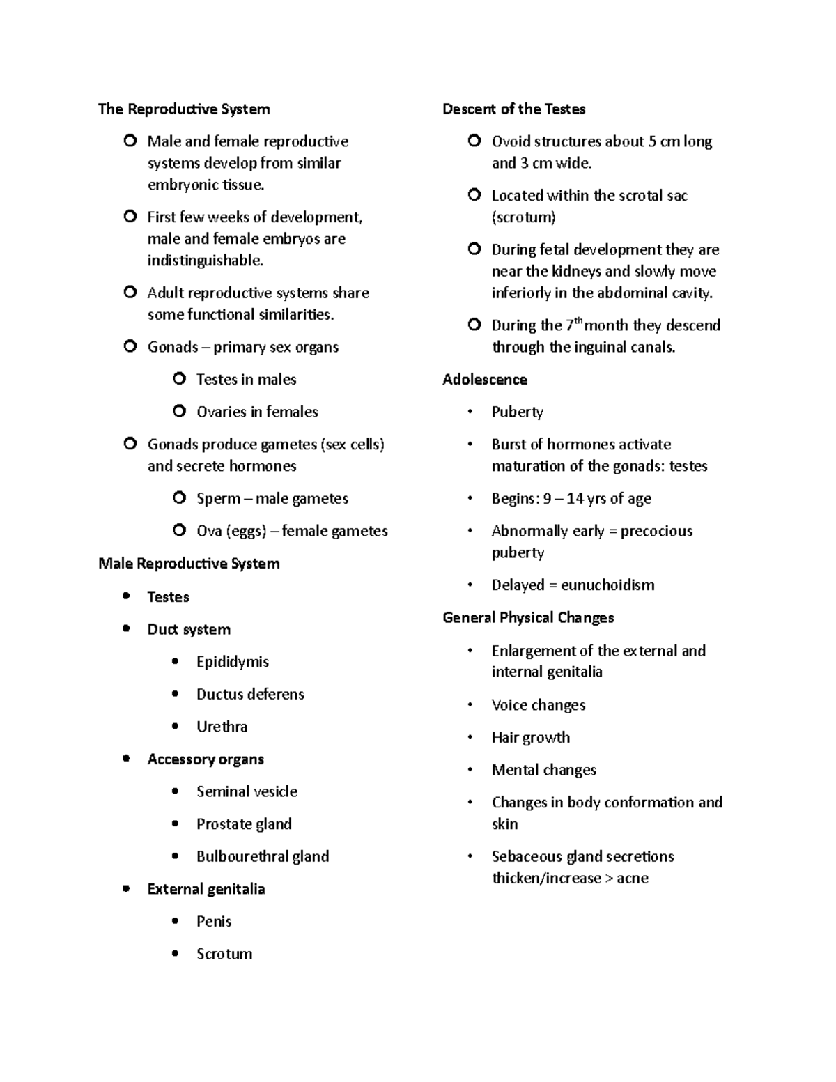 Anatomy and Physiology of the Reproductive System - The Reproductive ...