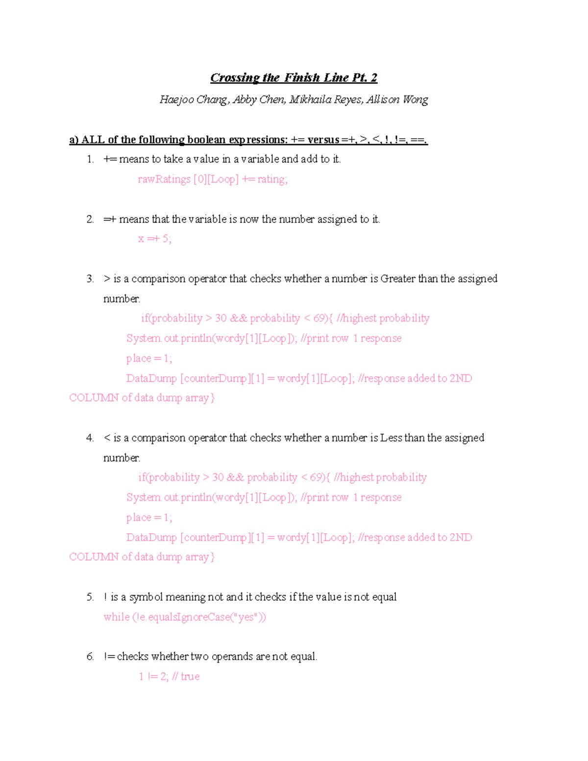 Last project 🥜🌭 - ikhb - Crossing the Finish Line Pt. 2 Haejoo Chang ...