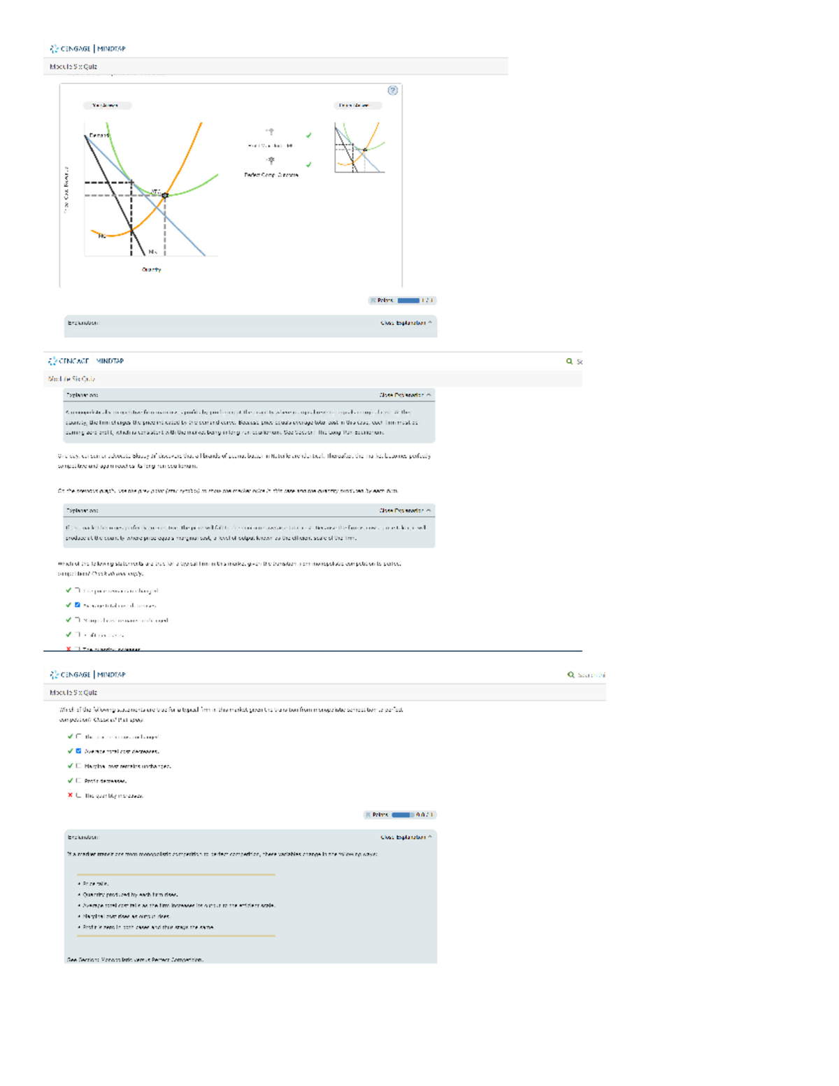 Eco Mod 6 monopolostic Competition - CENGAGE MINDTAP Module Six Quiz ...