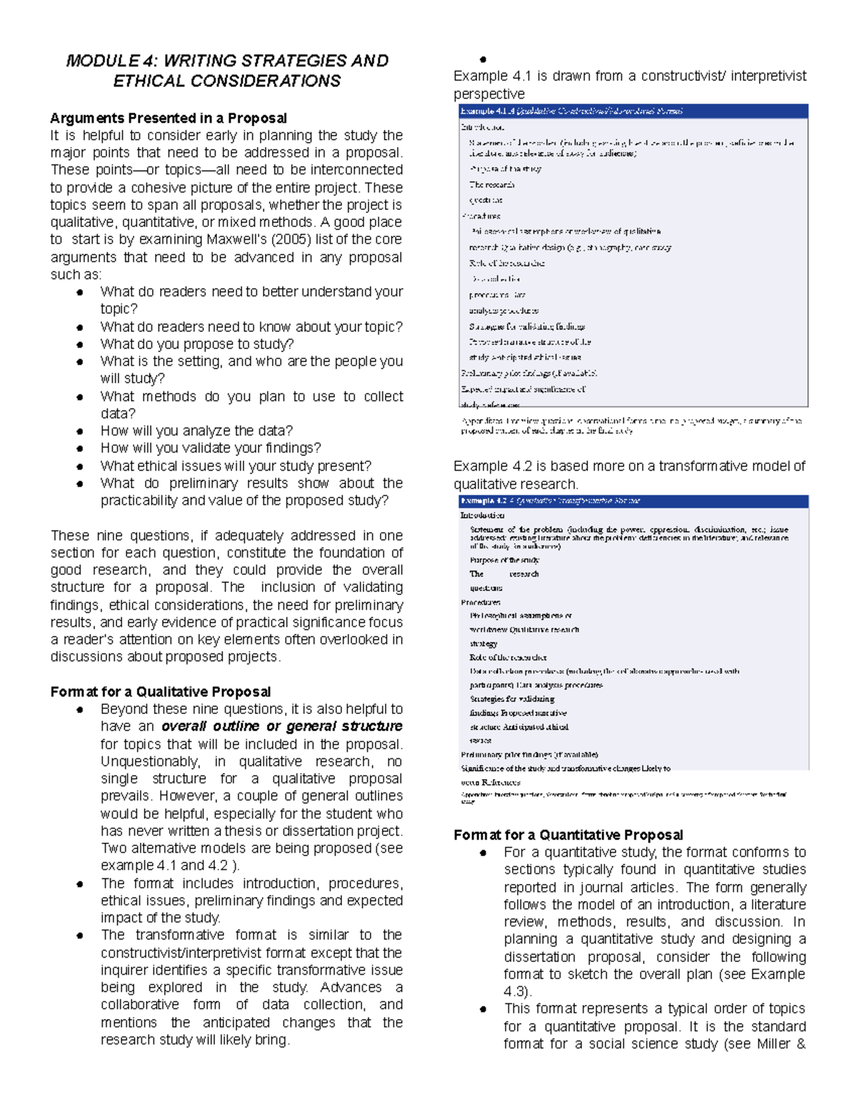 FMP Module 4-7 Handout - Fields method in psychology - MODULE 4: WRITING STRATEGIES AND ETHICAL ...