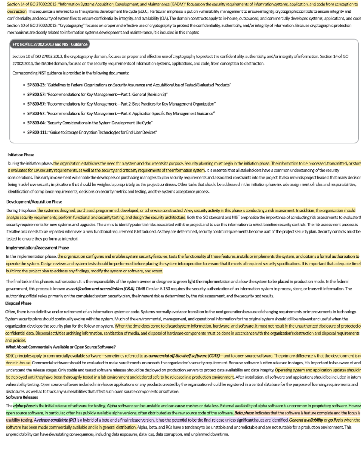 Chapter 10 Information Systems Acquisition, Development, and ... Chapter 10 Information Systems Acquisition, Development, and ...