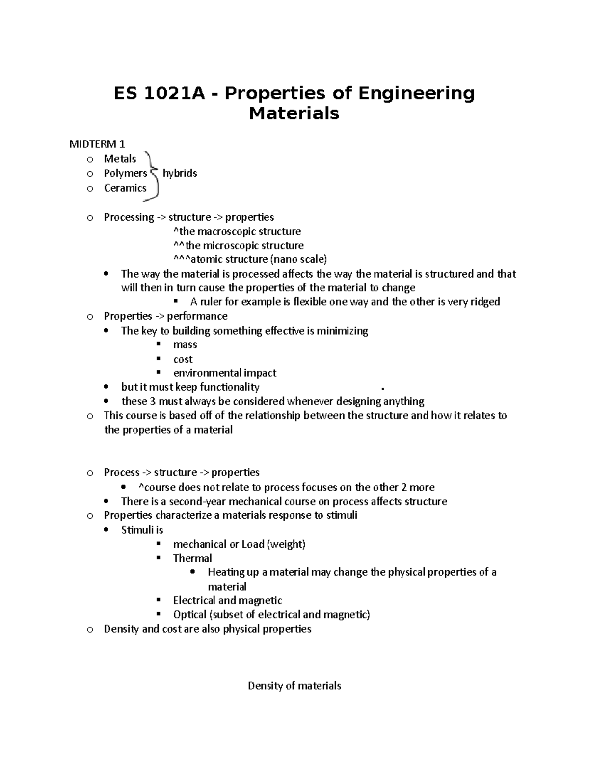 ES 1021A - Properties of Engineering Materials - ES 1021A - Properties ...