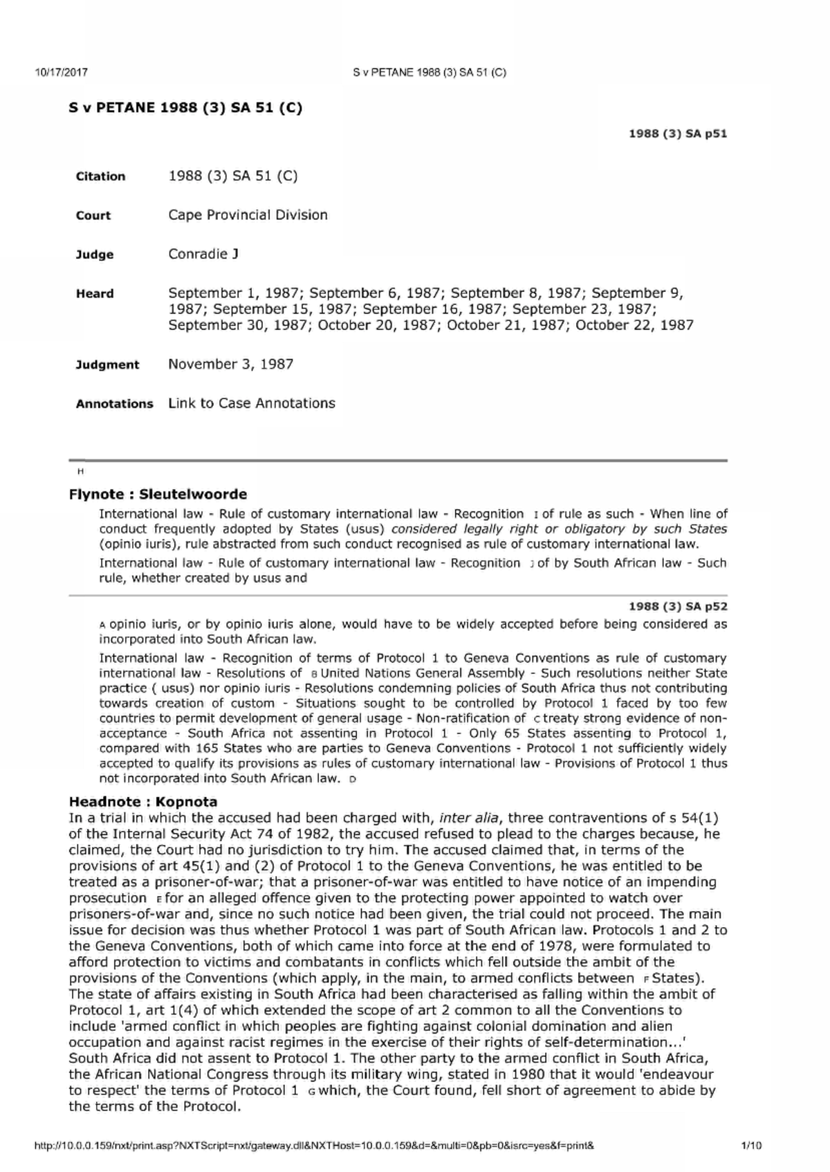 S v Petane 1988 3 SA 51 C-OCR - S v PETANE 1988 (3 ) SA 51 ( C ) 1988 ...
