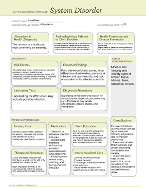 Sickle cell crisis - ATI - ACTIVE LEARNING TEMPLATES THERAPEUTIC ...