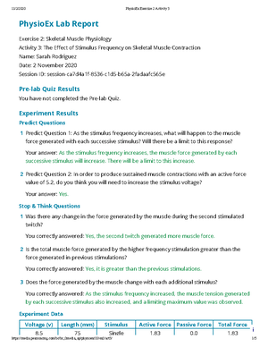 Physio Ex Exercise 3 Activity 1 Lab Report - PhysioEx Lab Report ...
