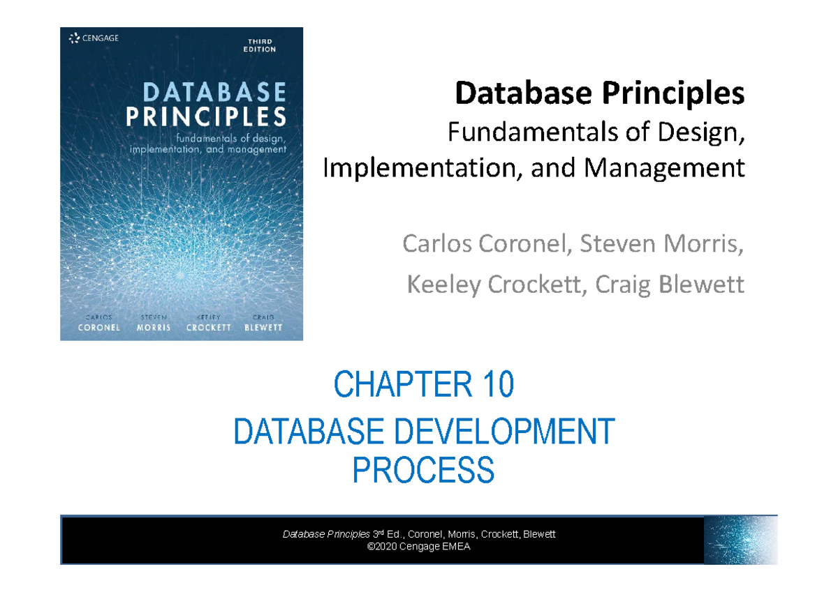 INF3703 Chapter 10 Database Development Process Colonel 3e 2021 ...
