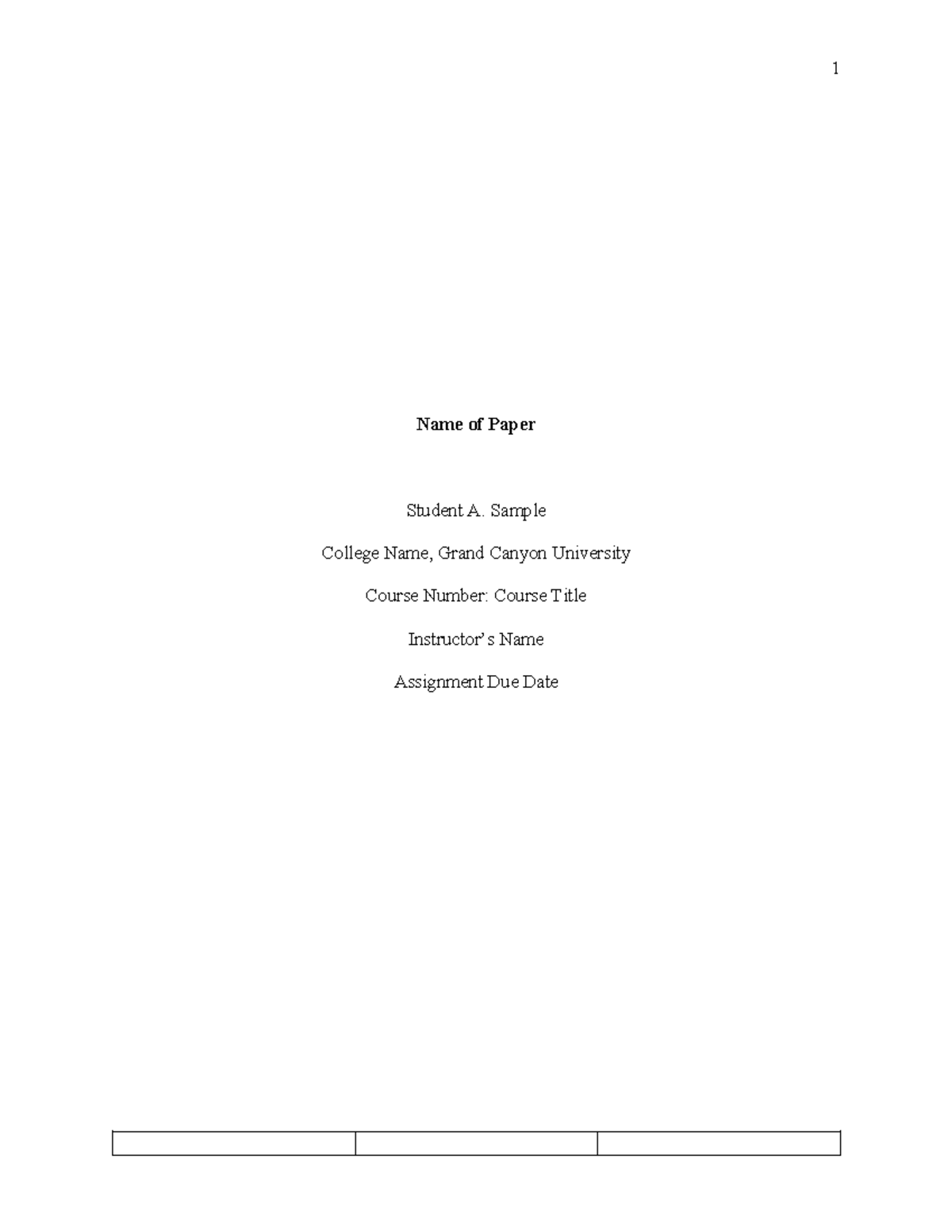 BHS 490 RS Lit Review Template - Name of Paper Student A. Sample ...