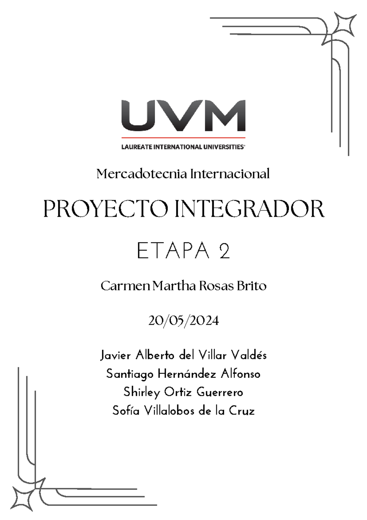actividad 8. proyecto integrador estapa 2 - PROYECTO INTEGRADOR ETAPA 2 Mercadotecnia ...