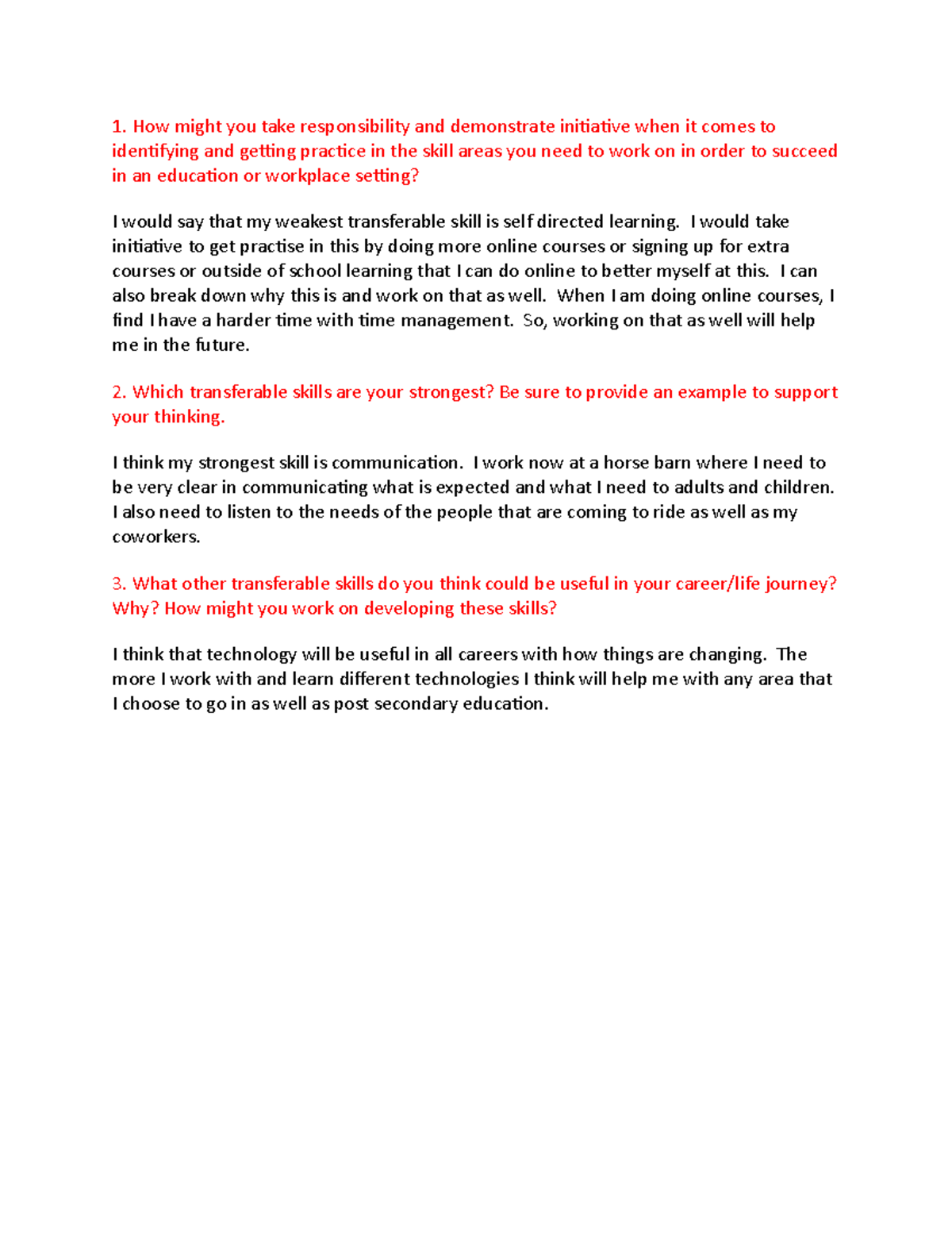 Work trends discussion - How might you take responsibility and ...