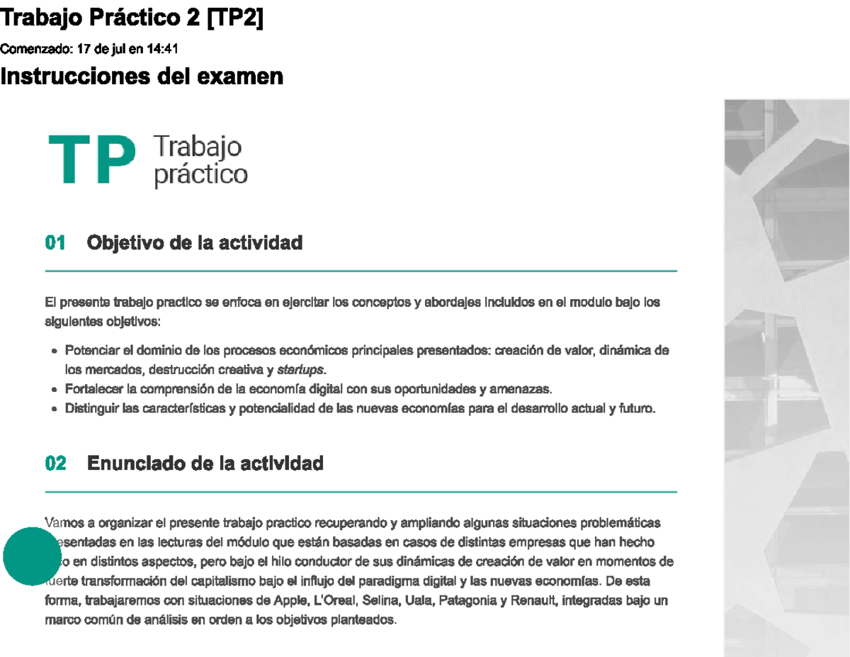 TP2 Tecno - Tecnologia, Humanidades y Modelos Globales - Siglo 21 - Studocu