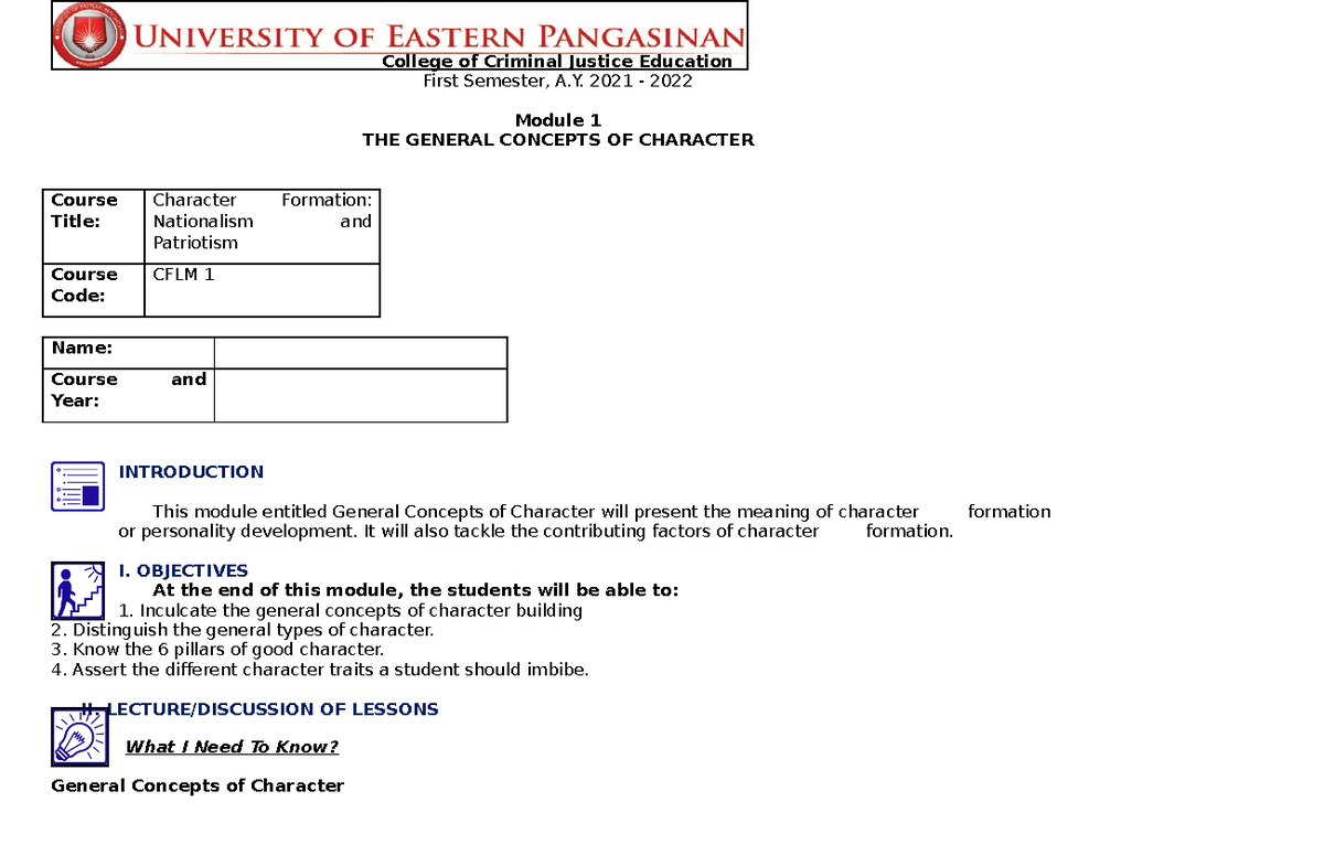 CFLM Module 1 3 - Fyg - College of Criminal Justice Education First ...
