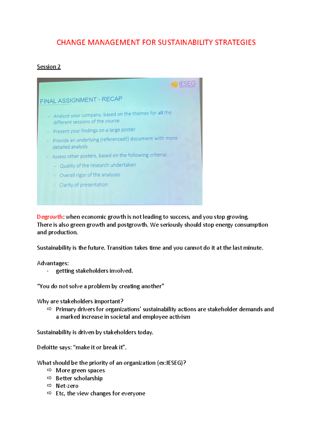 CMSS - Session 2 - Change Management for Sustainability Strategies - S2 ...