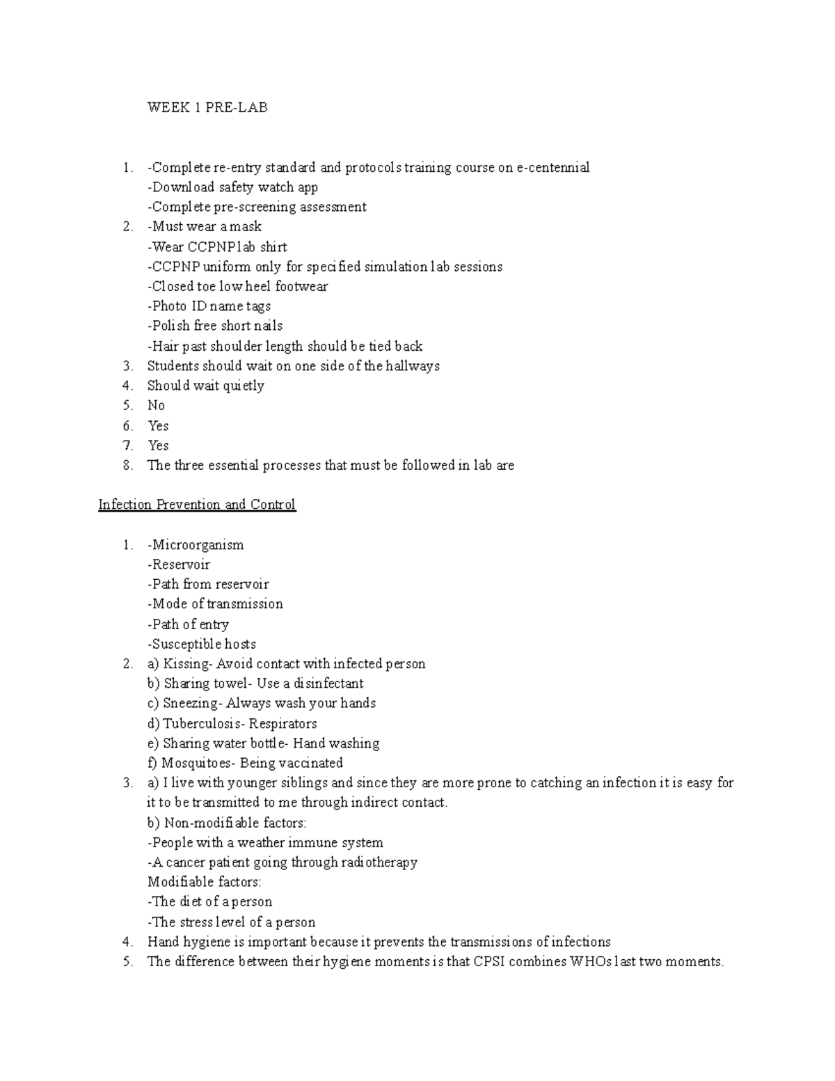 WEEK 1 PRE-LAB - Lab report from 2021 Carlton Physics First Year - WEEK ...