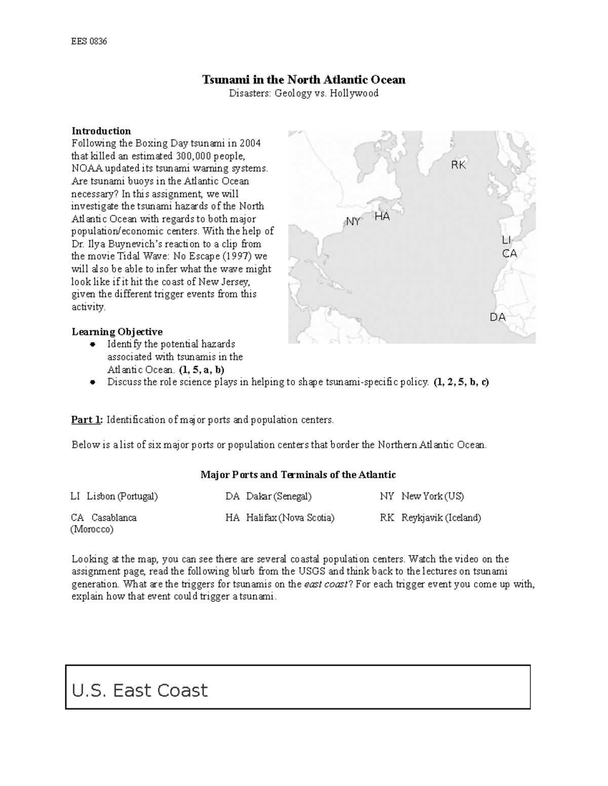 HW Tsunami Atlantic Ocean - Tsunami in the North Atlantic Ocean ...