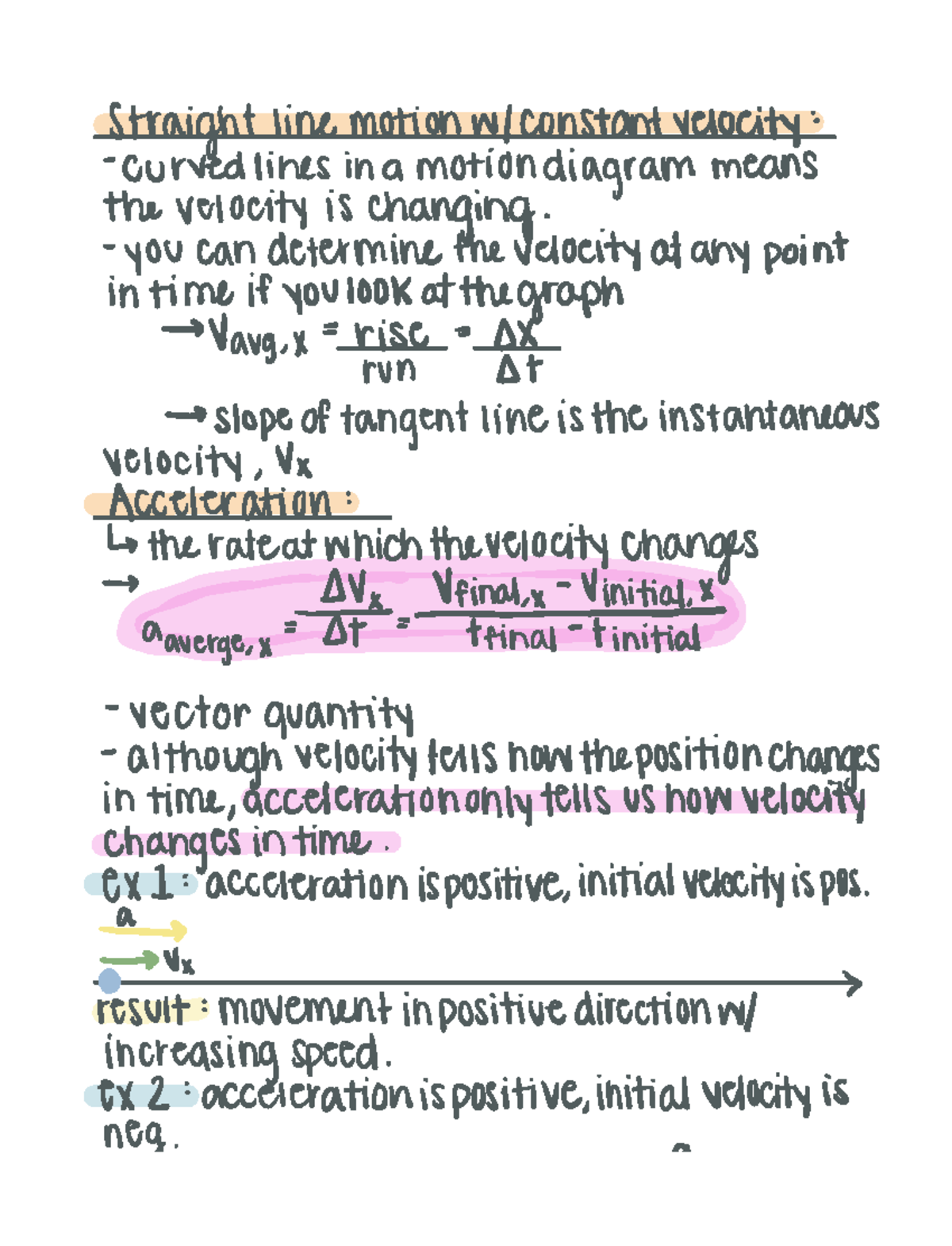 Prelecture-2 - Pre-lecture notes from flipitphysics. - Straight line ...