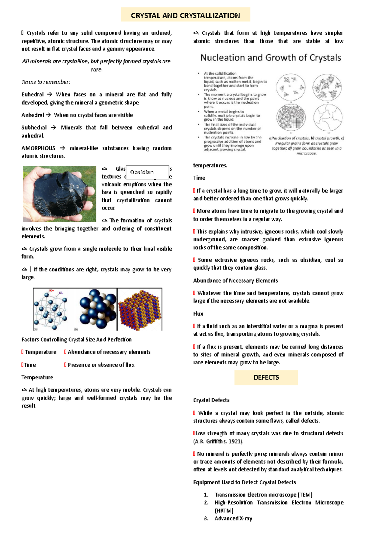 Crystal and Crystallization - Crystals refer to any solid compound ...