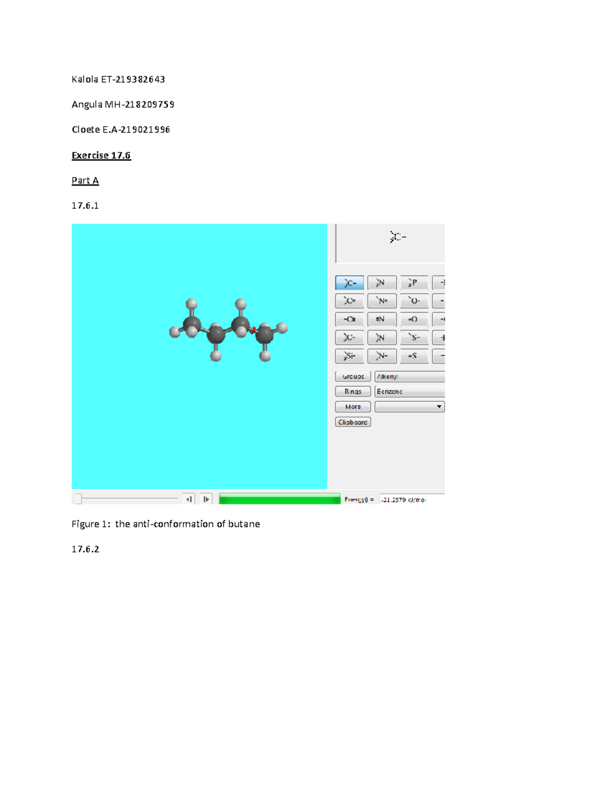 Exercise 17 - Kalola ET- 219382643 Angula MH- 218209759 Cloete E ...