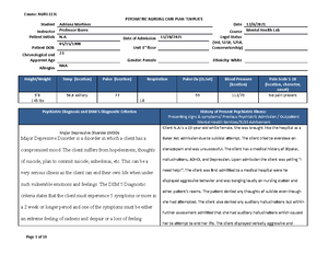 NURS 223L - Interpersonal Process Analysis Instructions & Rubric - INTERPERSONAL PROCESS ...