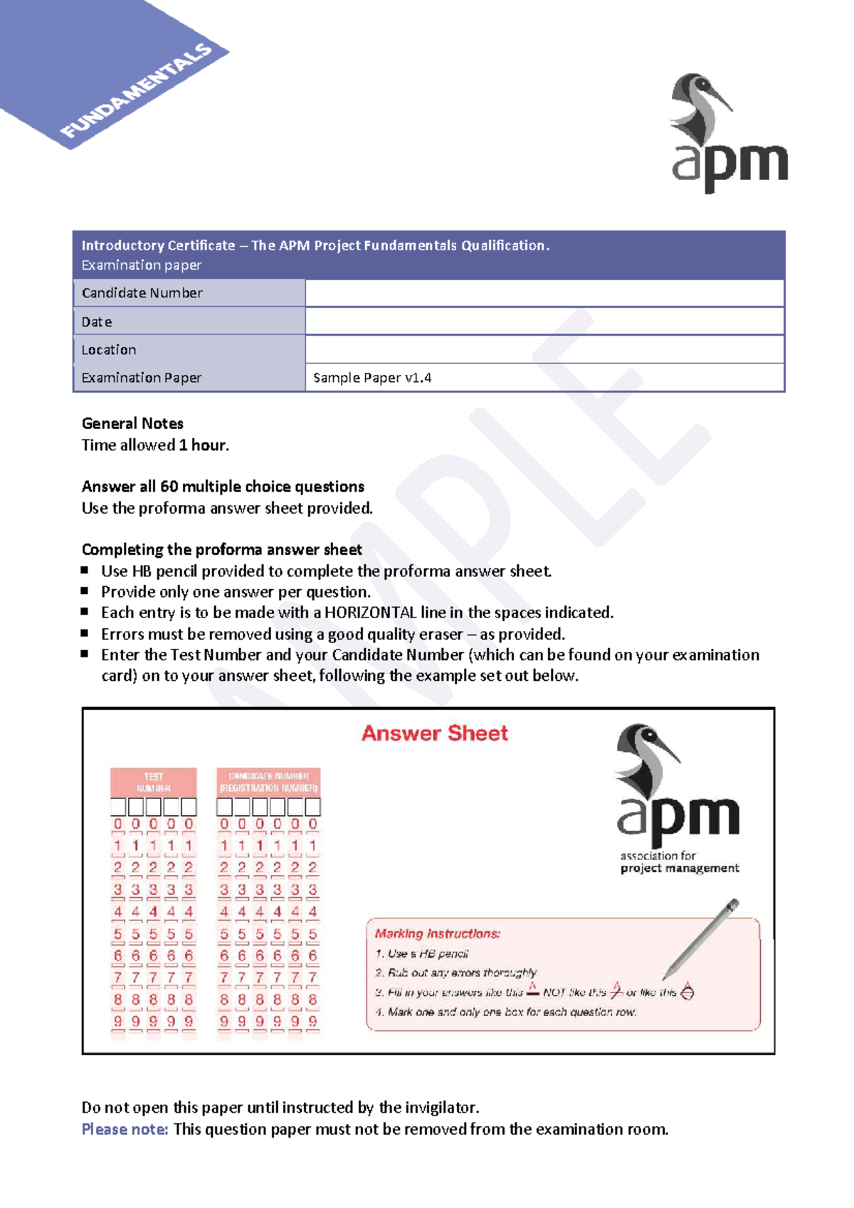 PMP 2 - mmm - Introductory Certificate – The APM Project Fundamentals Qualification. - Studocu