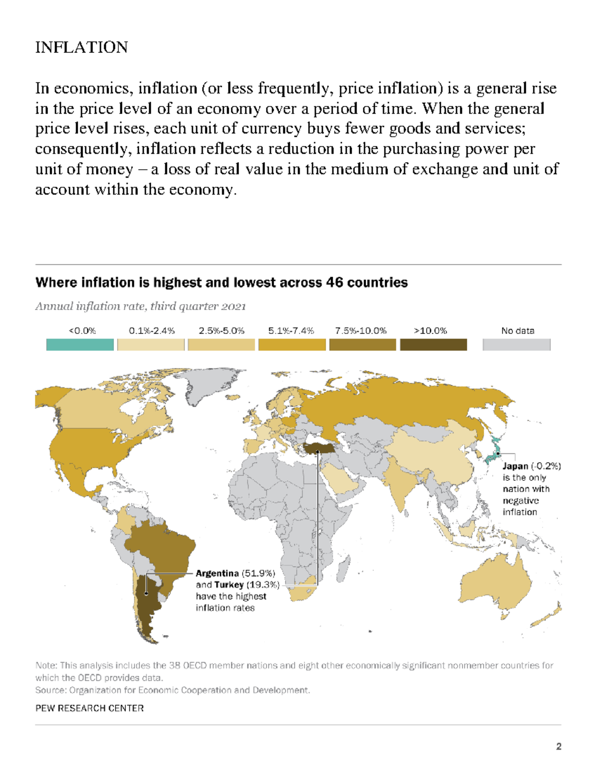 Inflation - data - INFLATION In economics, inflation (or less ...