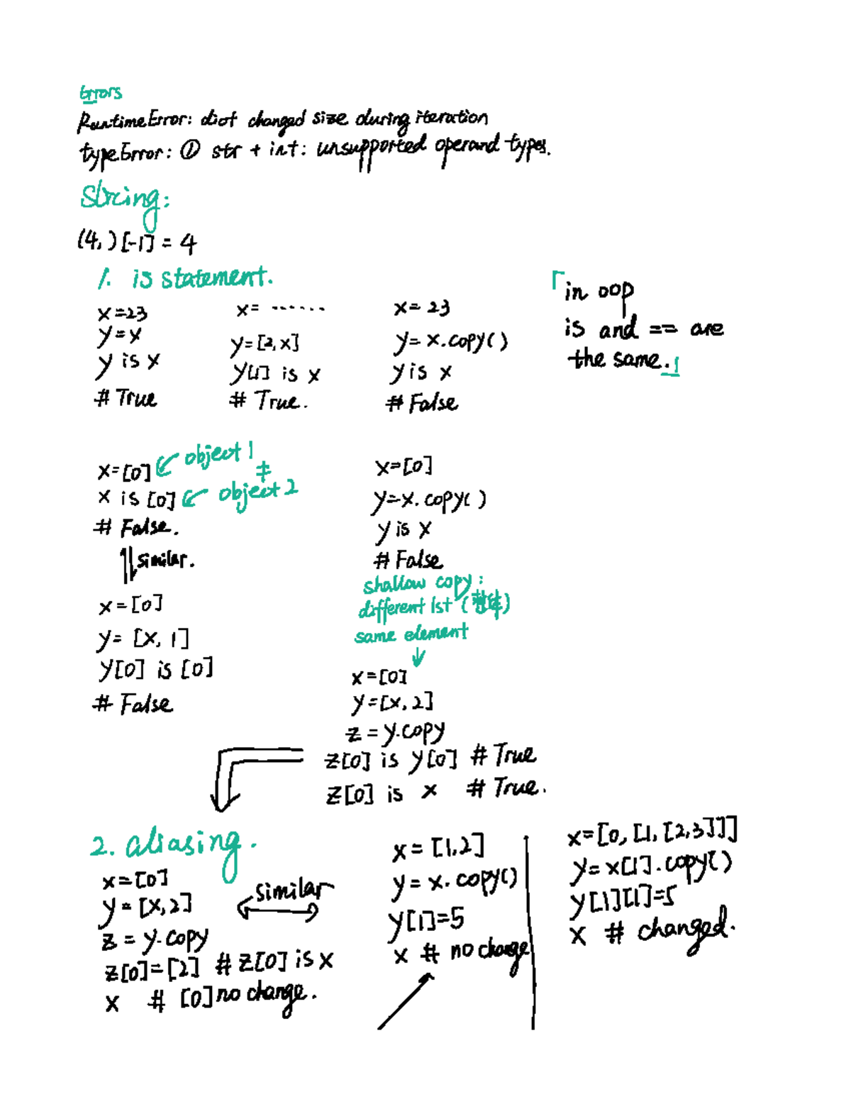 🥝cheat sheet - ####### Errors RuntimeError dict changed size ...