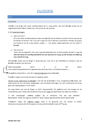 Filosofie - Barbara - Filosofie Wat is filosofie? Wat is filosofie ...